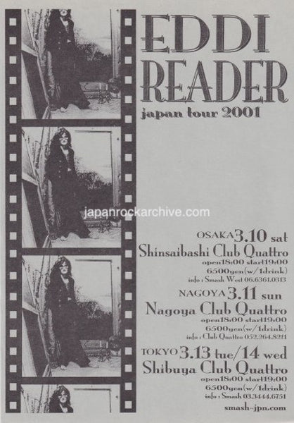 Eddi Reader 2001 Japan tour concert gig flyer handbill – Japan Rock Archive