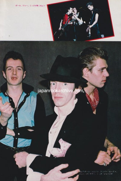 The Clash 1980/06 Japanese music press cutting clipping - photo featur ...