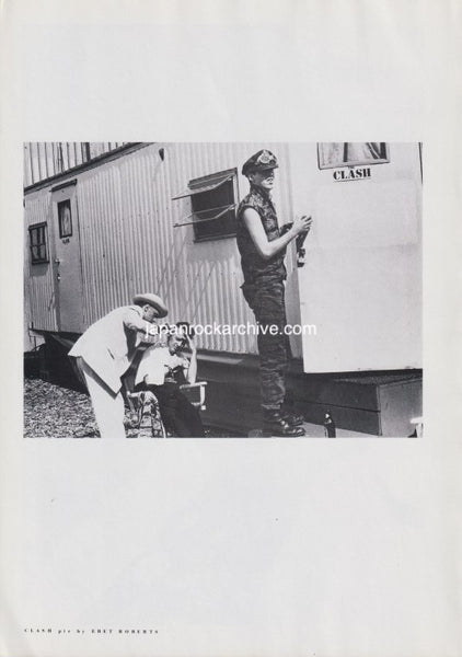 The Clash 1983/06 Japanese music press cutting clipping - photo pinup ...