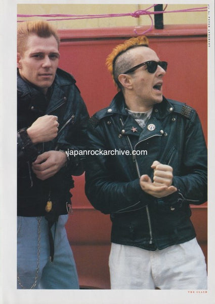 The Clash 1984/06 Japanese music press cutting clipping - photo pinup ...