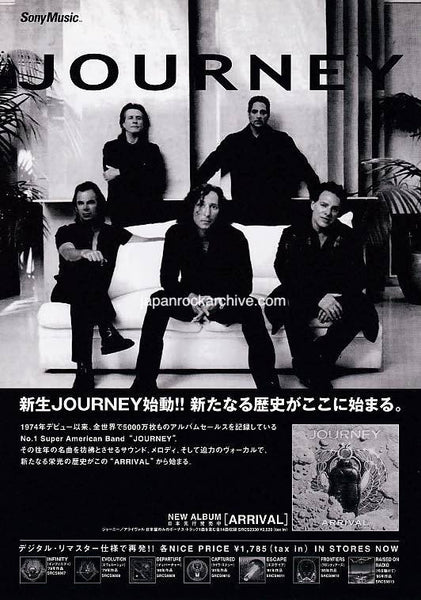 Journey 2001 Japan tour concert gig flyer handbill – Japan Rock Archive