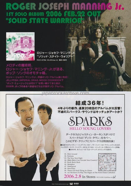 Sparks 2006/03 Hello Young Lovers Japan album promo ad – Japan Rock Archive