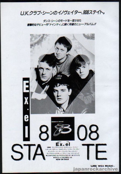 808 State 1991/06 Ex.el Japan album promo ad – Japan Rock Archive